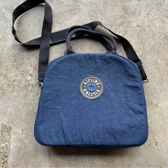 Kipling | Bags | Kipling 9s Private Transport Blue Jean Retro Shoulder ...